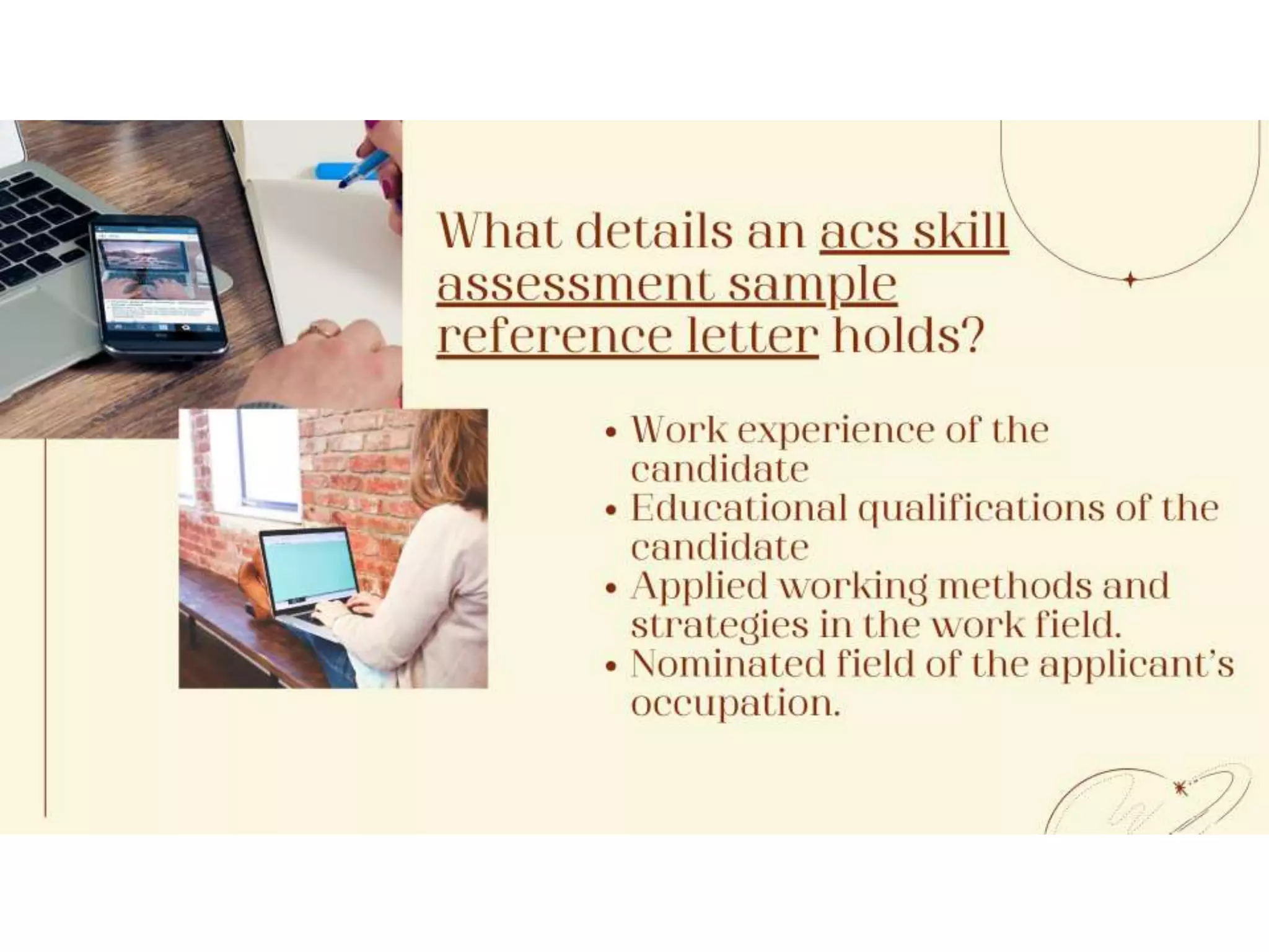 ACS employment reference letter in Australia | PPTX