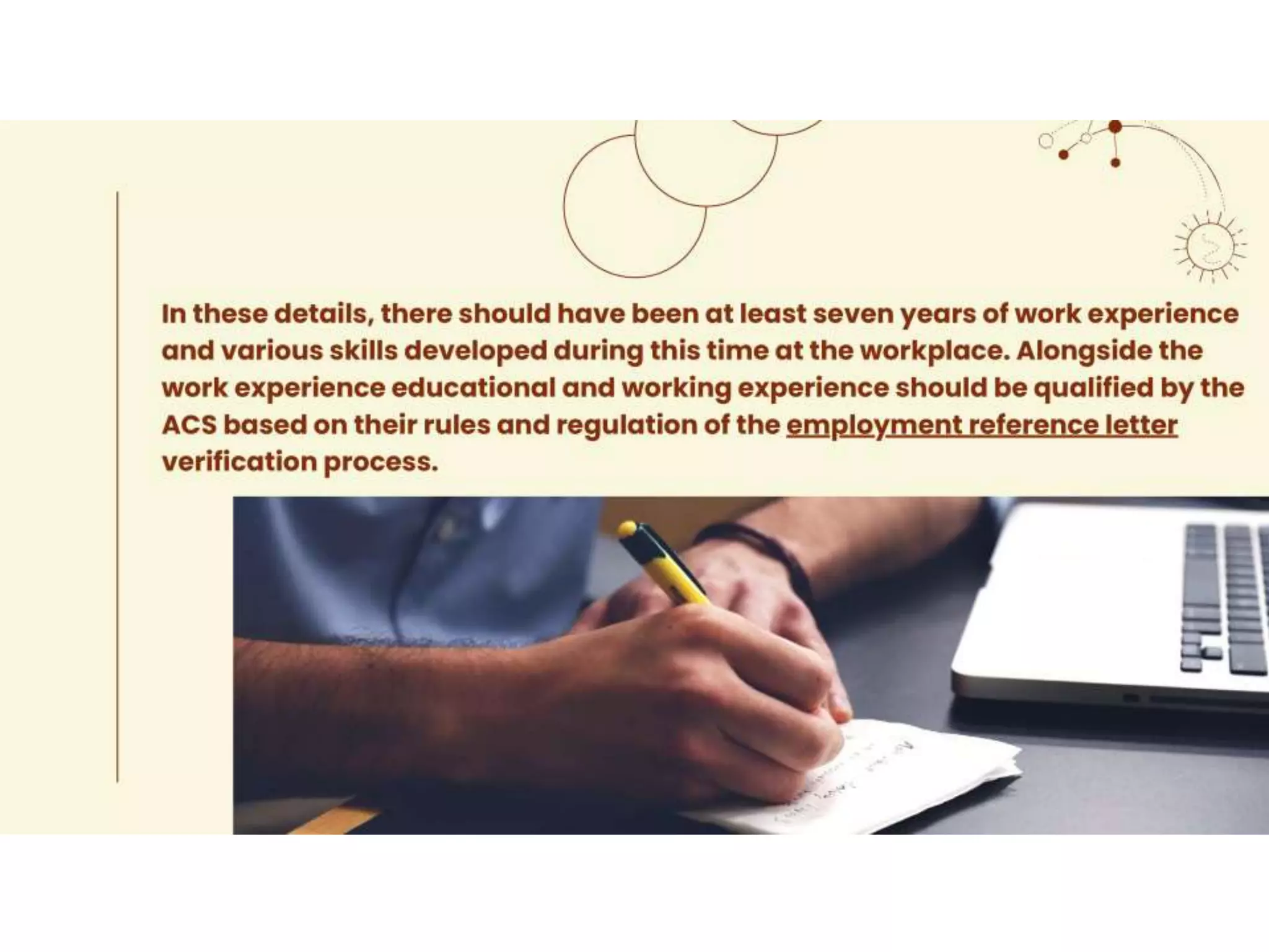 ACS employment reference letter in Australia | PPTX