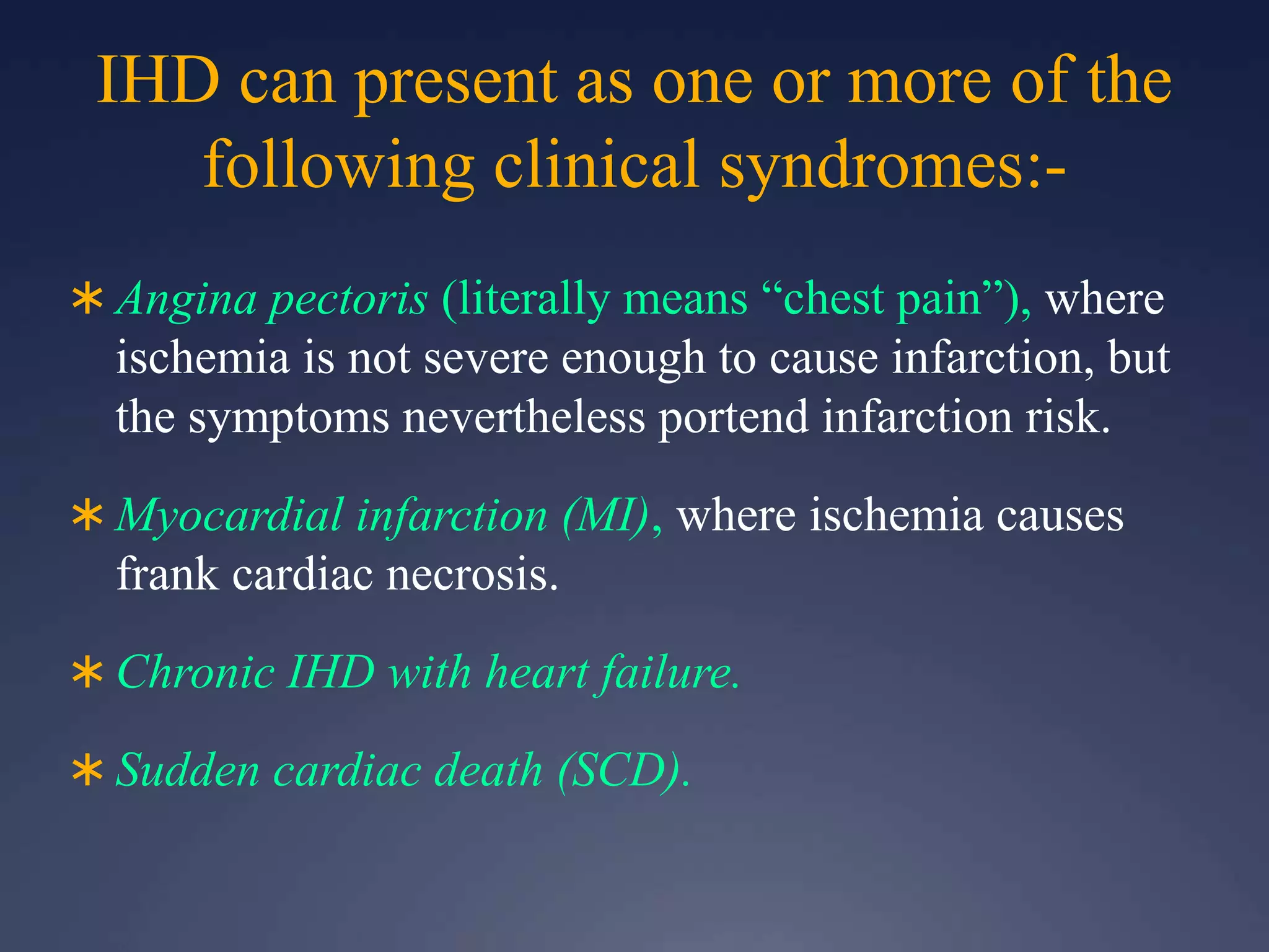 Acute Coronary Syndrome, Myocardial Infarction. | PPTX