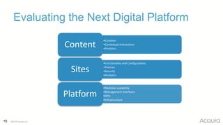 Re-Platforming: How to Plan Your Next Multi-Site Digital Platform | PPTX