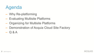 Re-Platforming: How to Plan Your Next Multi-Site Digital Platform | PPTX