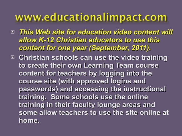 ACSI LEARNING TEAMS 10-2010 | PPT