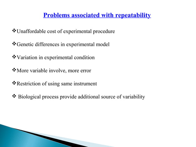 Repeatability and Reproducibility in science | PPT | Pharmaceutical ...