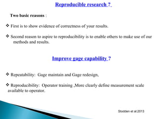 Repeatability and Reproducibility in science | PPT