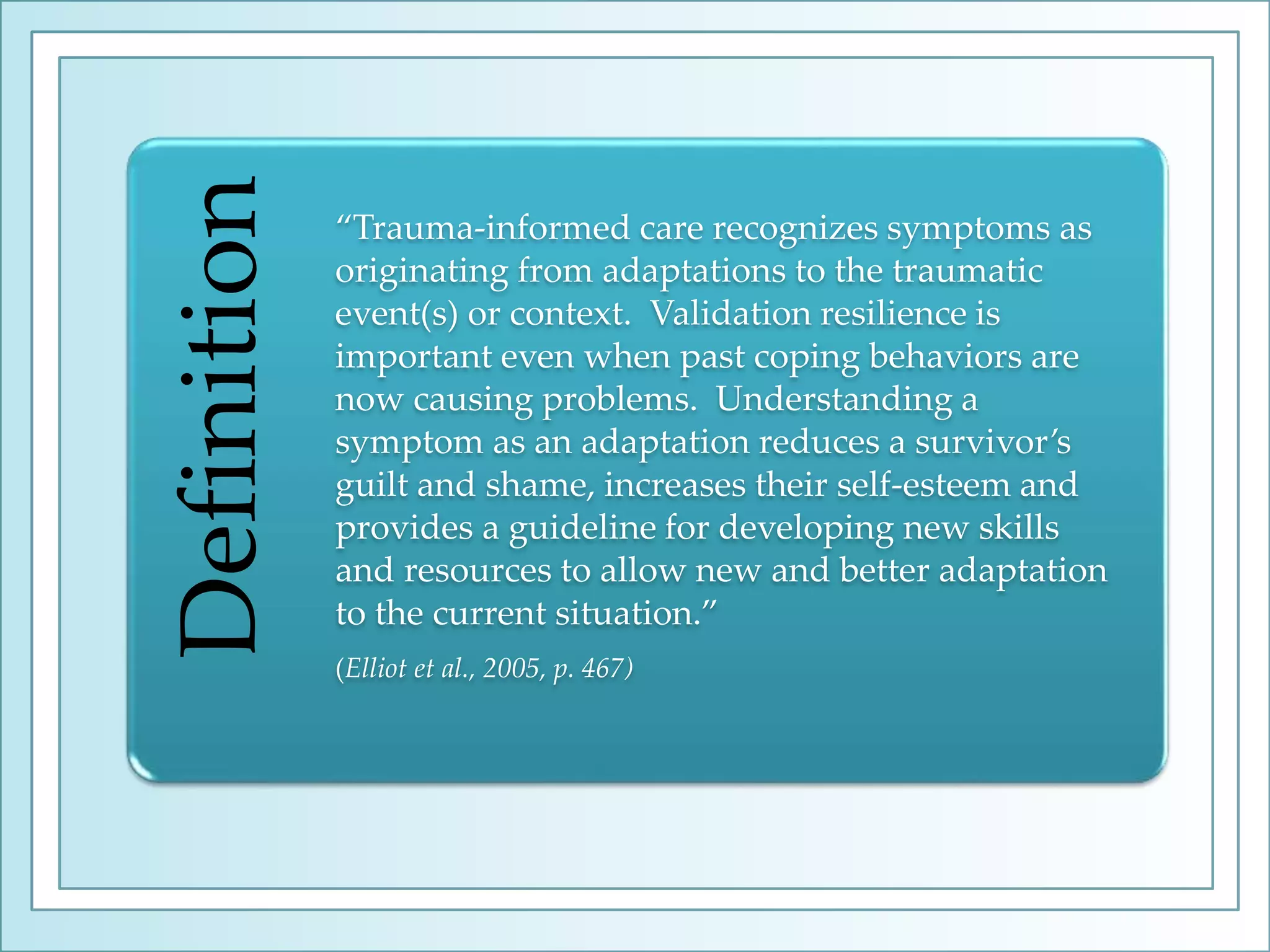 Trauma Informed Care | PPTX