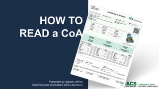 How to Read a CoA (Certificate of Authentication) | PPT
