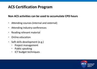 ACS Membership and Certification | PPTX | Professional School ...