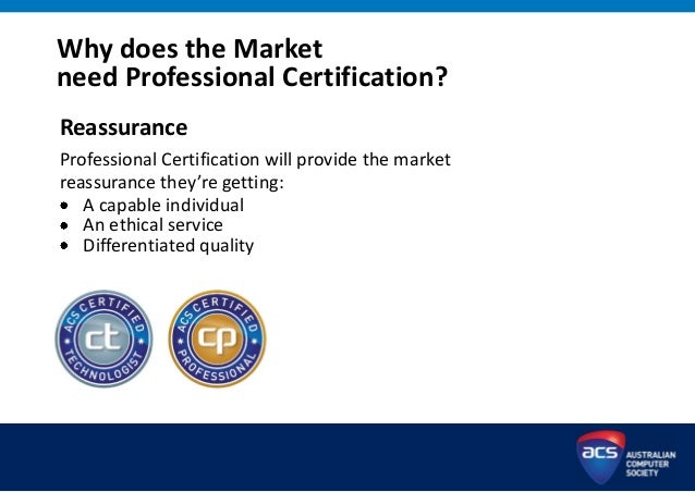 ACS Membership and Certification