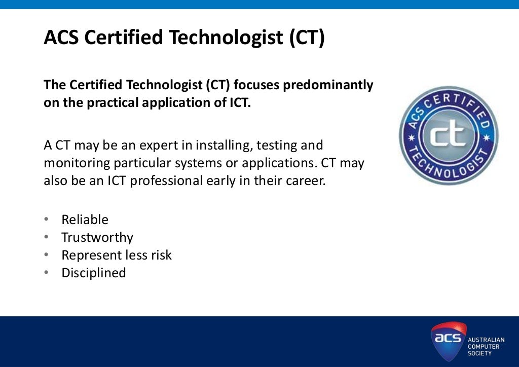 ACS Membership and Certification