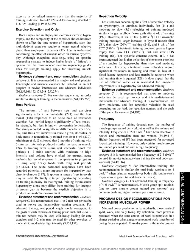 Acsm recommendations | PDF