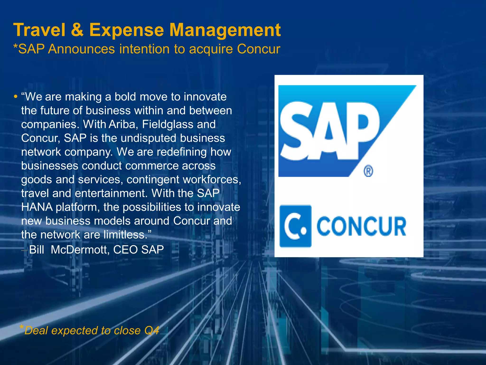 Ariba, SAP Procurement and Business Network Roadmap [New York City] | PDF
