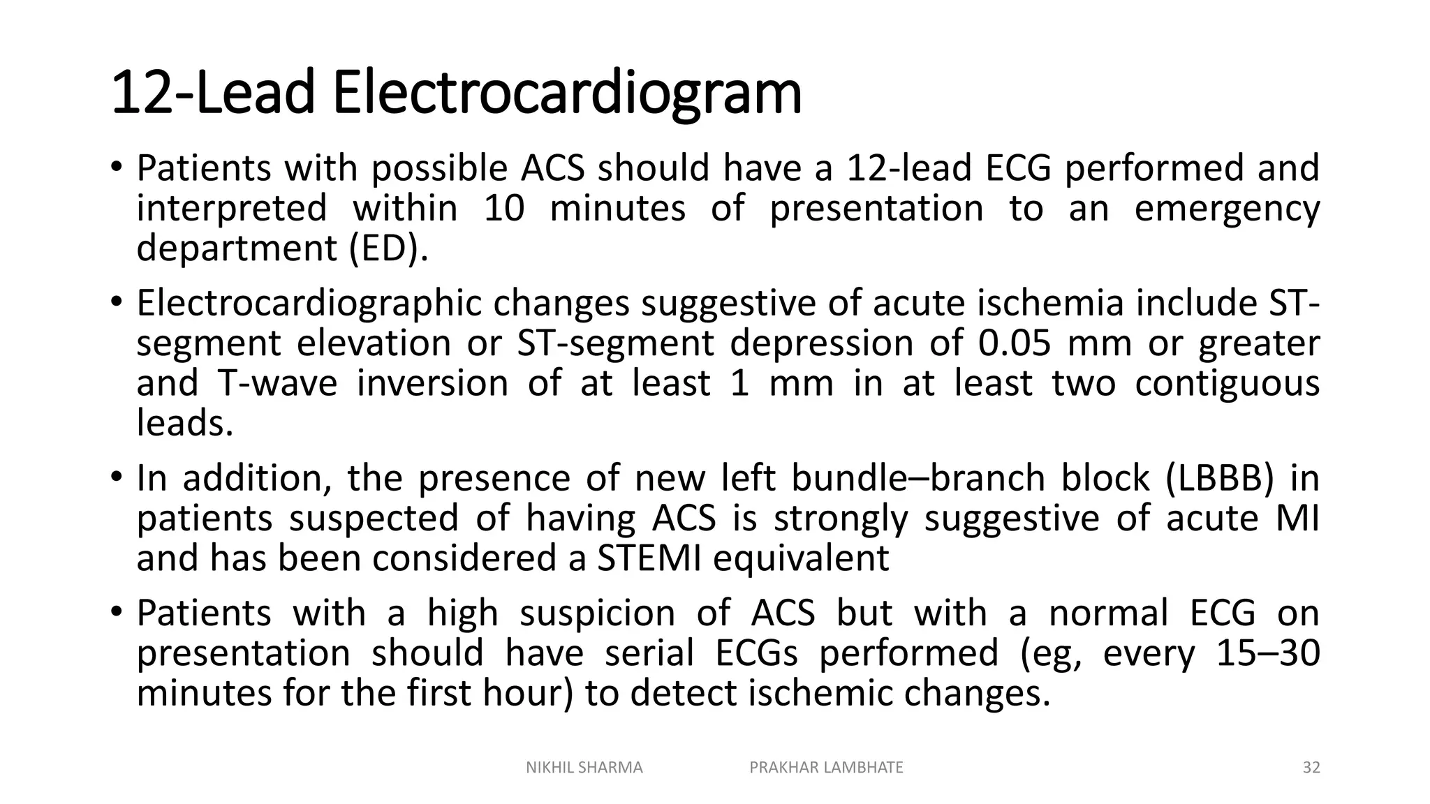 Acute Coronary Syndrome | PPTX