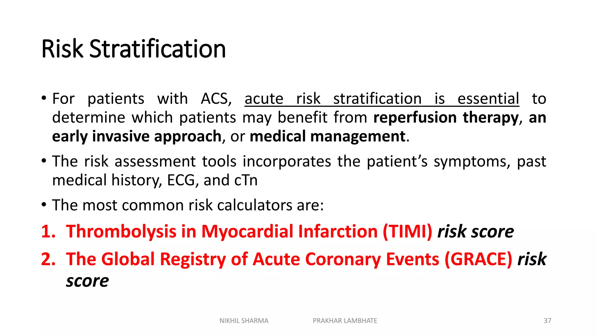 Acute Coronary Syndrome | PPTX