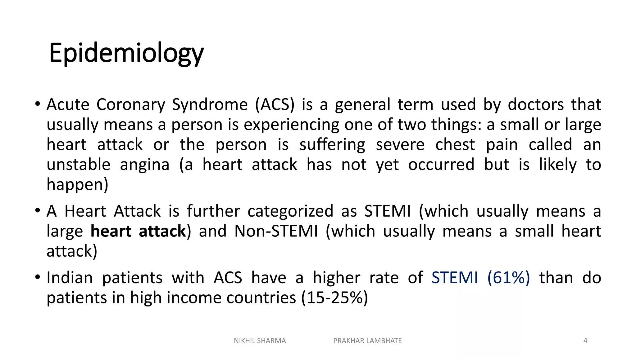 Acute Coronary Syndrome | PPTX