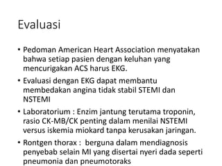 ACUTE CORONARY SYNDROME (CARDIOLOGY MEDI) | PPT