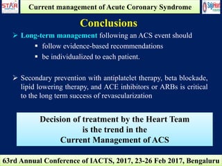 Acute Coronary Syndrome by Lokeswara Rao Sajja - STAR Hospitals | PDF