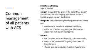 Presentation on Acute coronary syndrome | PPTX
