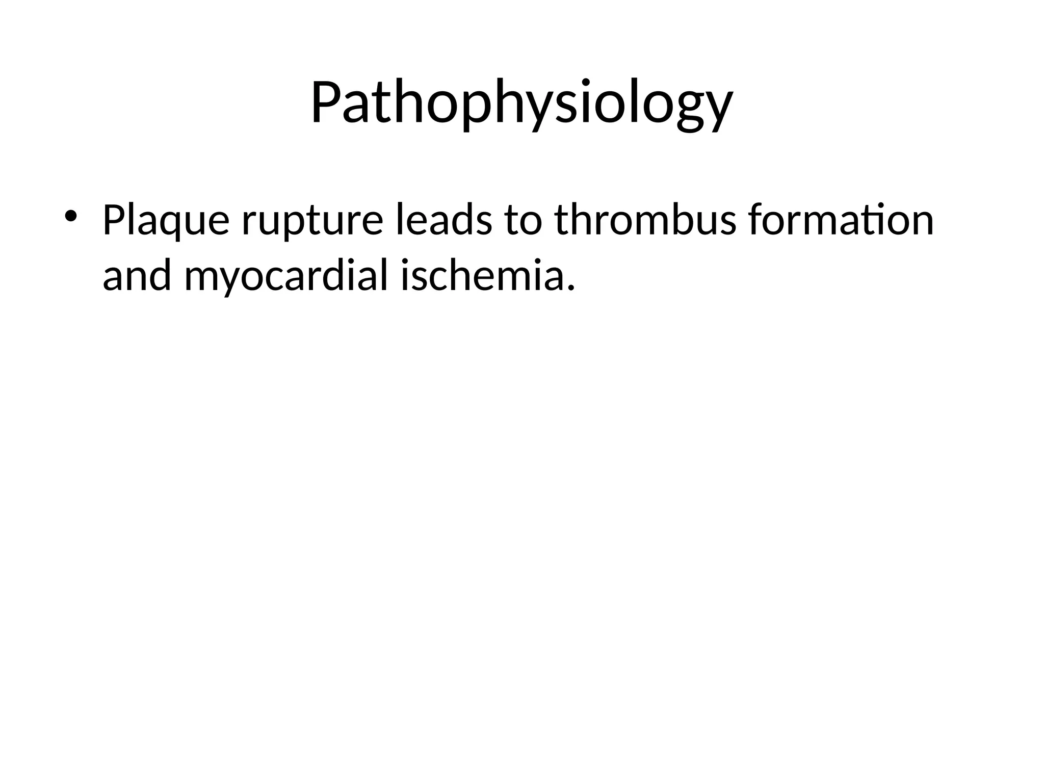 ACS Presentation overview pathophysiology | PPTX