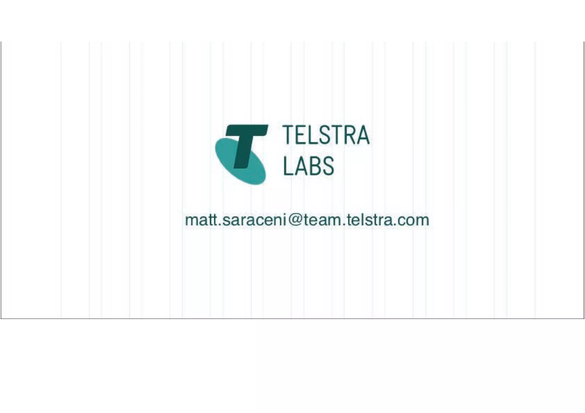 Telstra Labs | PPT