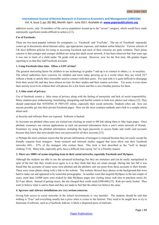 A CSR Approach to Control - Addiction of Youth towards Gadgets | PDF