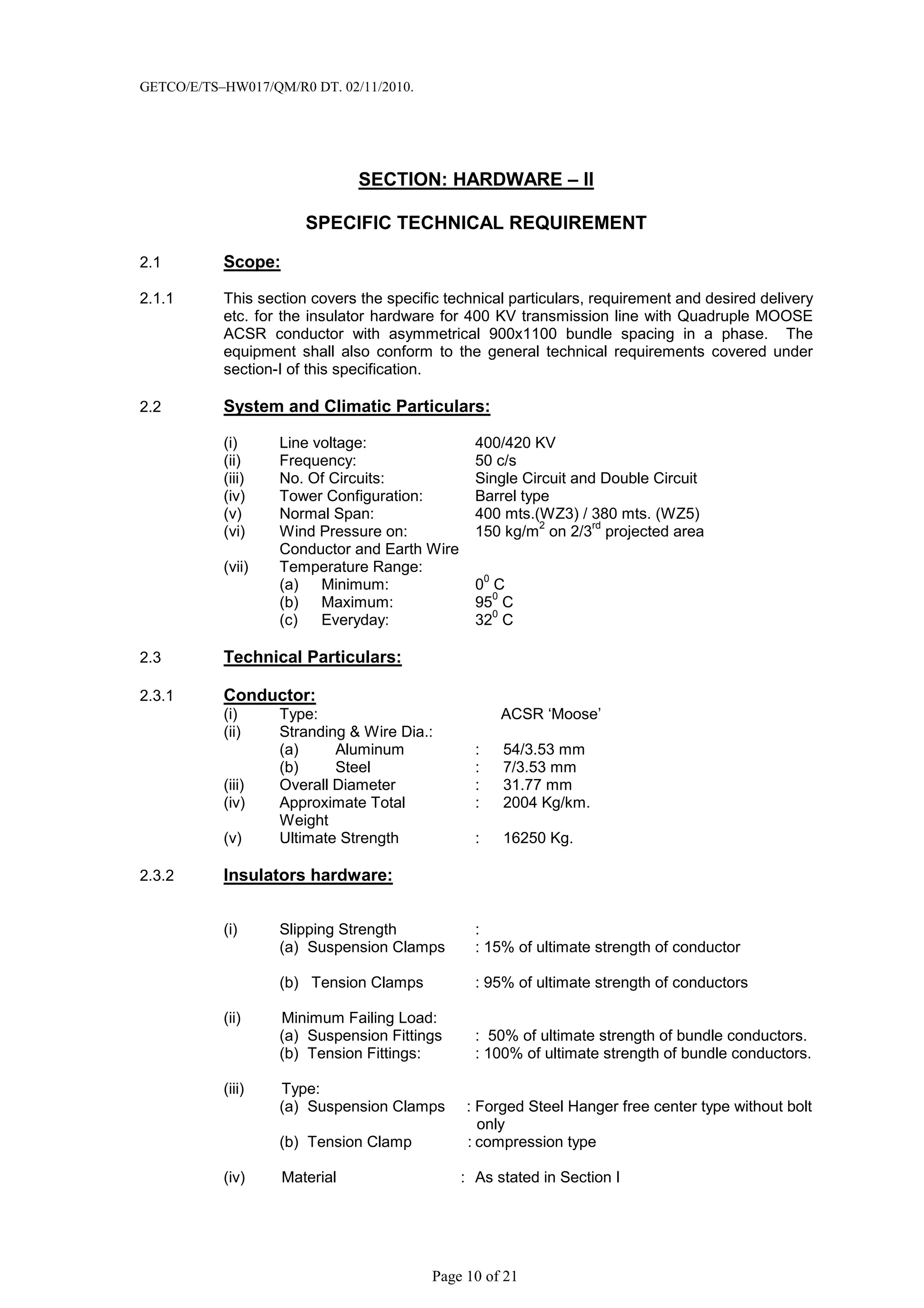 Acsr moose conductor | PDF