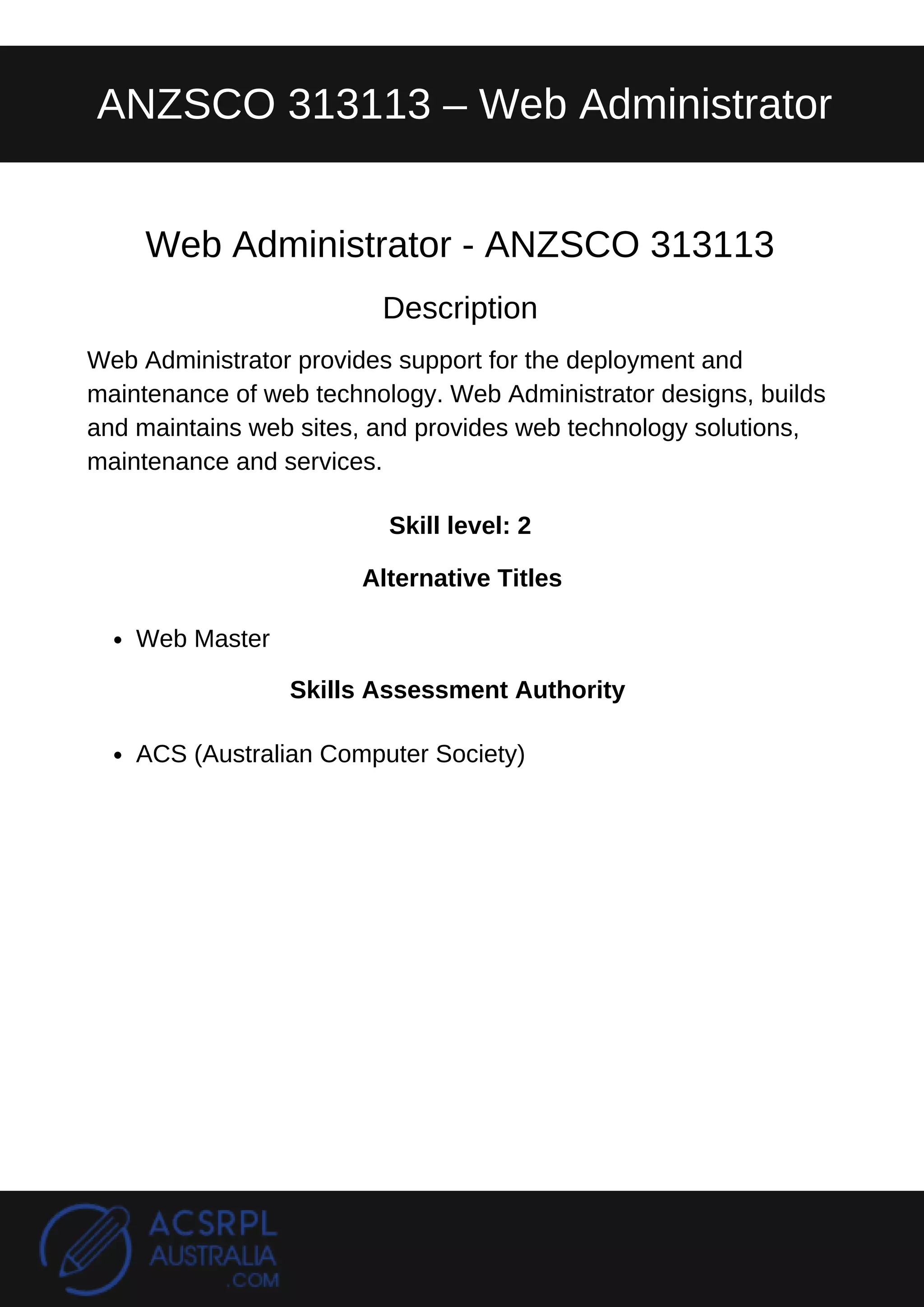 Acs rpl samples | PDF