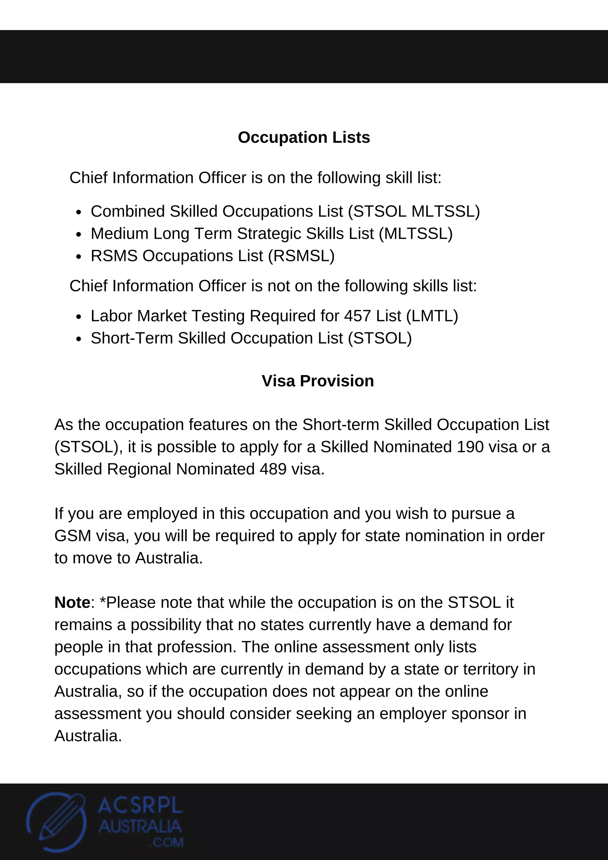Acs rpl samples | PDF