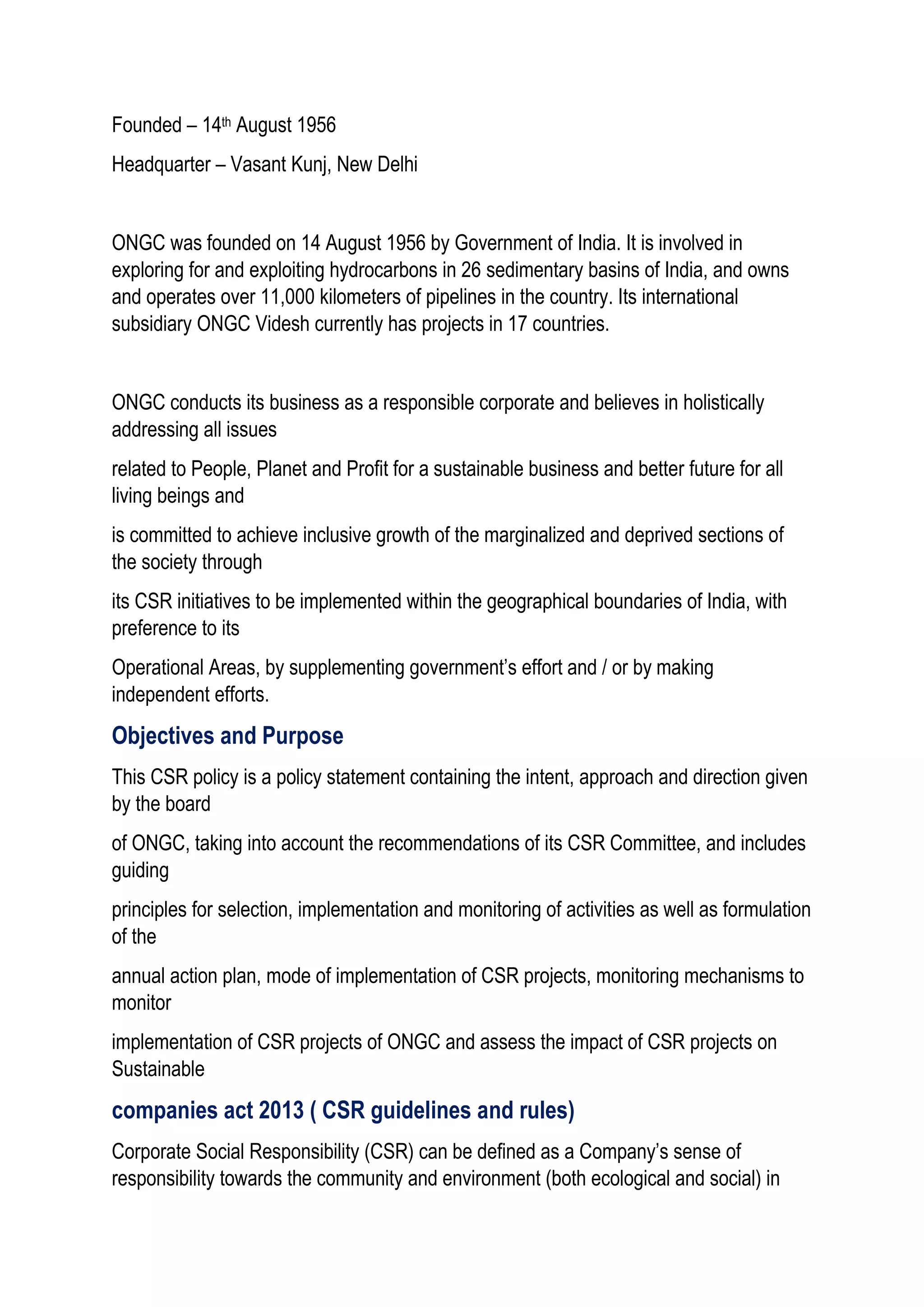 A csr project ongc.docx