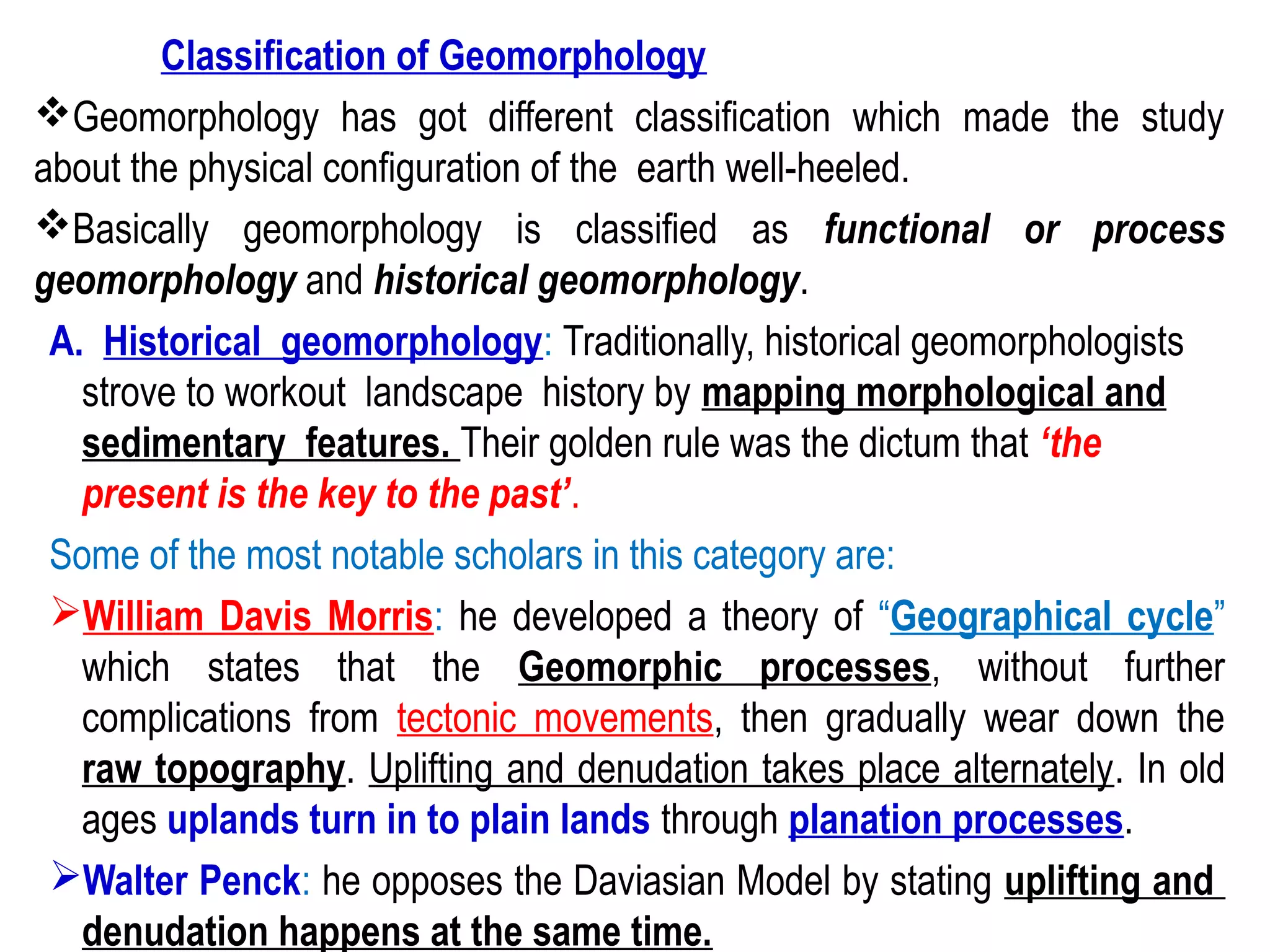 Introduction to Geomorphology | PPT