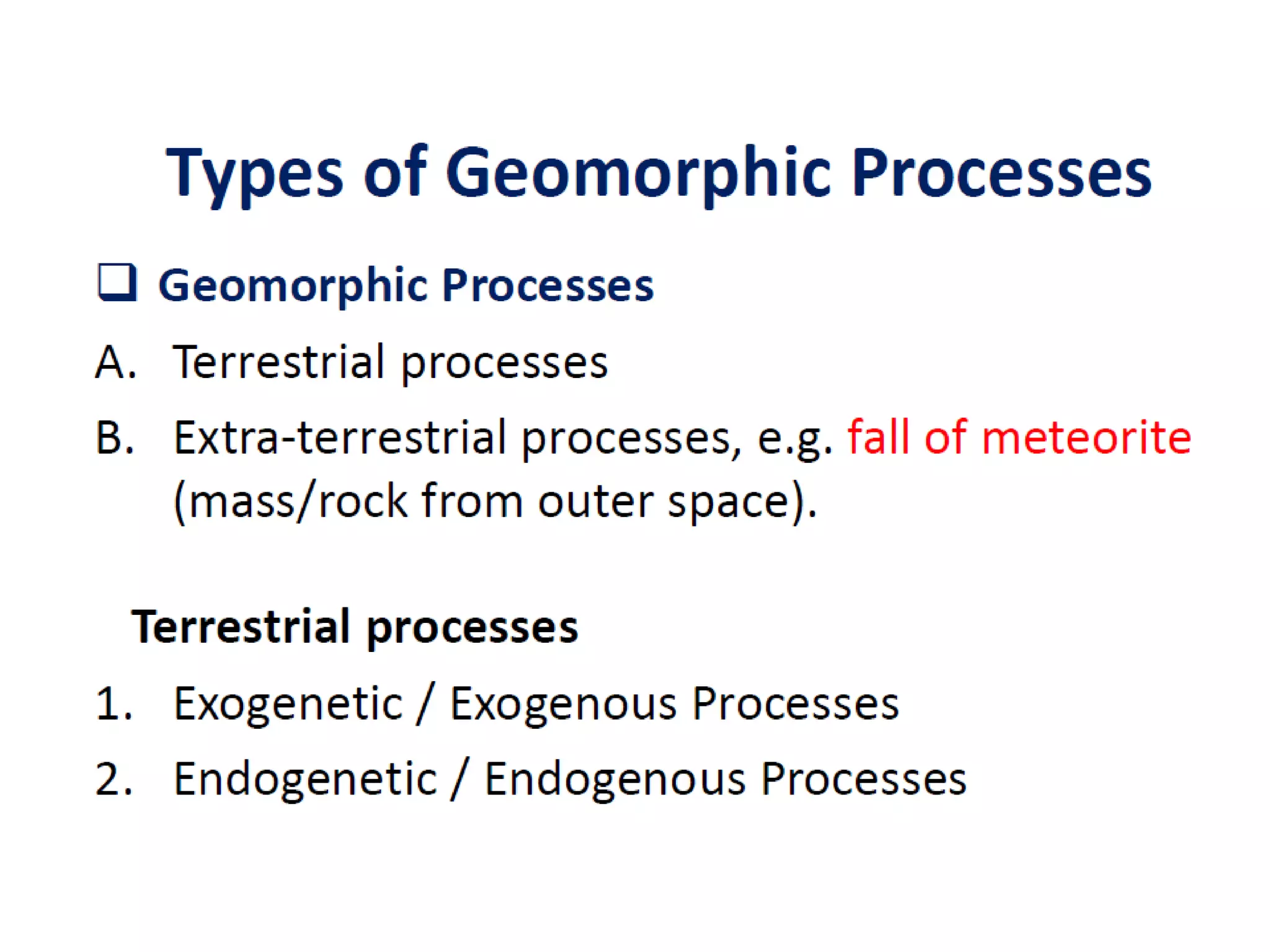 Introduction to Geomorphology | PPT