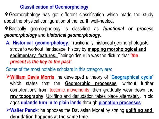 Introduction to Geomorphology | PPT