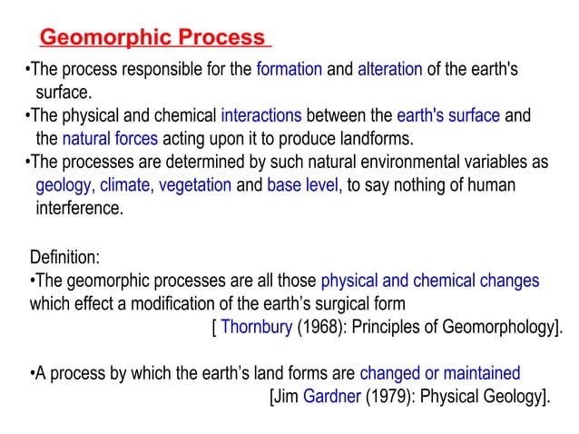 Introduction to Geomorphology | PPT