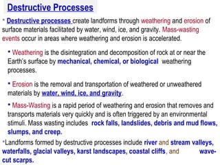 Geomorphology at a glance: Major landforms | PPT