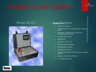 Onsite real-time analysis of fumigants via GC-PID/TCD | PPTX