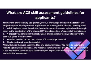 ACS Skill Assessment Necessary Information | PPTX
