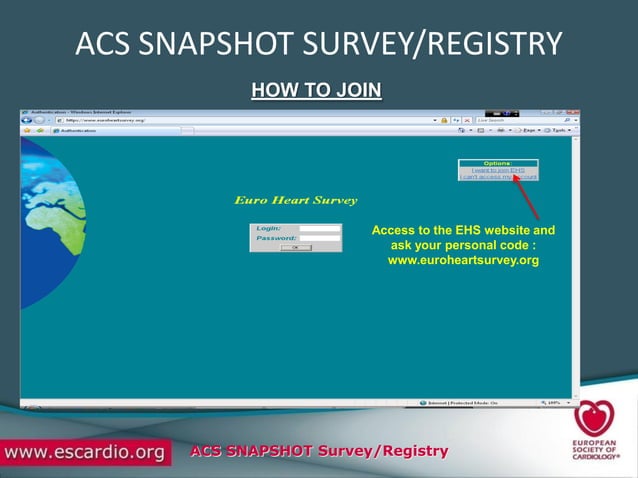 ACS SNAPSHOT SURVEY/REGISTRY | PPT