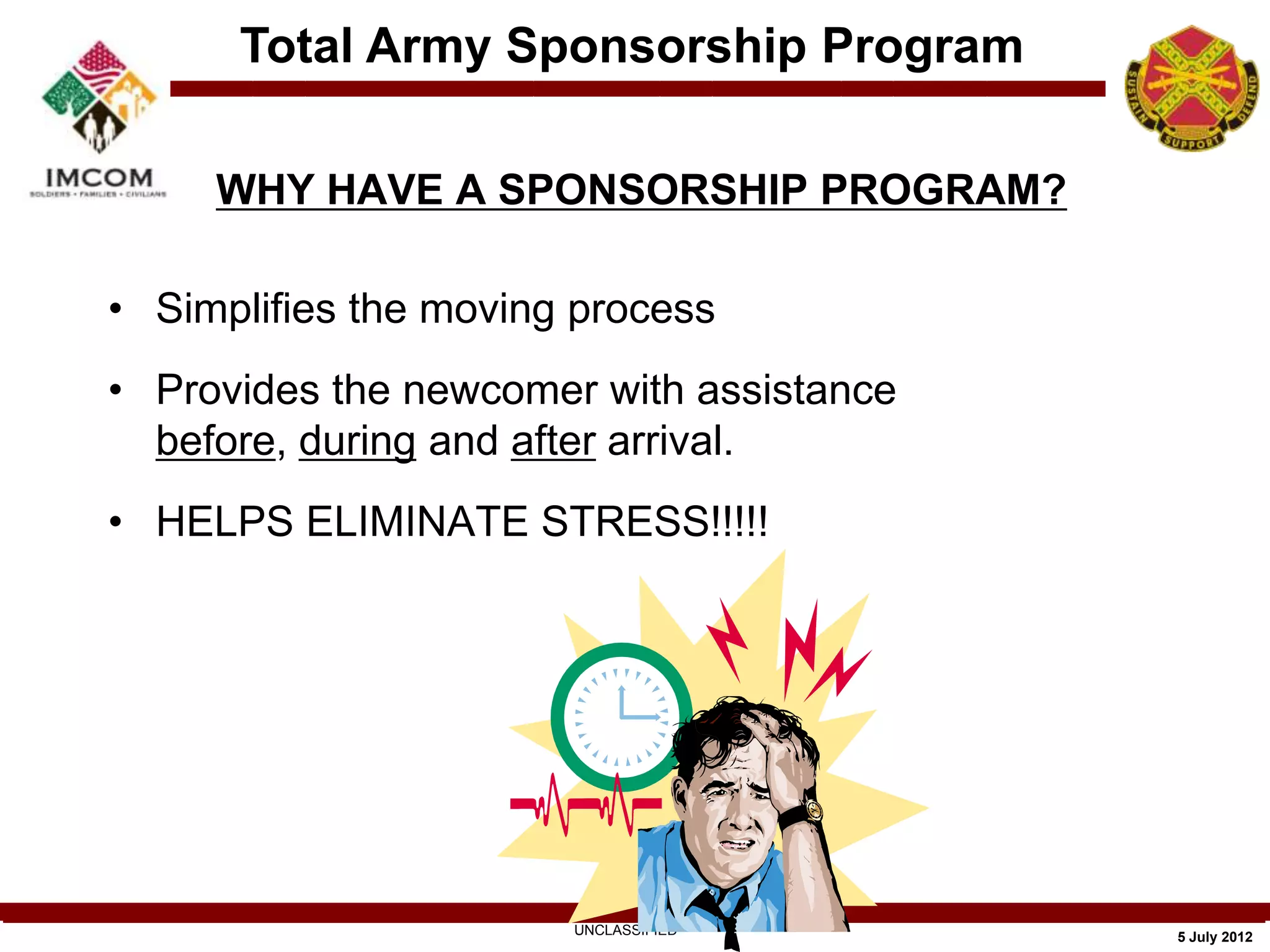 Army Community Service - Sponsorship Training | PPTX