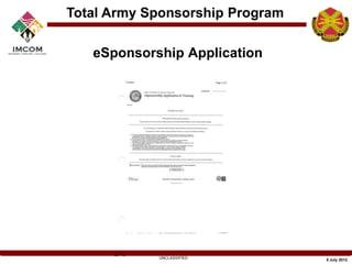 Army Community Service - Sponsorship Training | PPTX