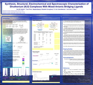 Diruthenium Research | PPT | Chemistry | Science