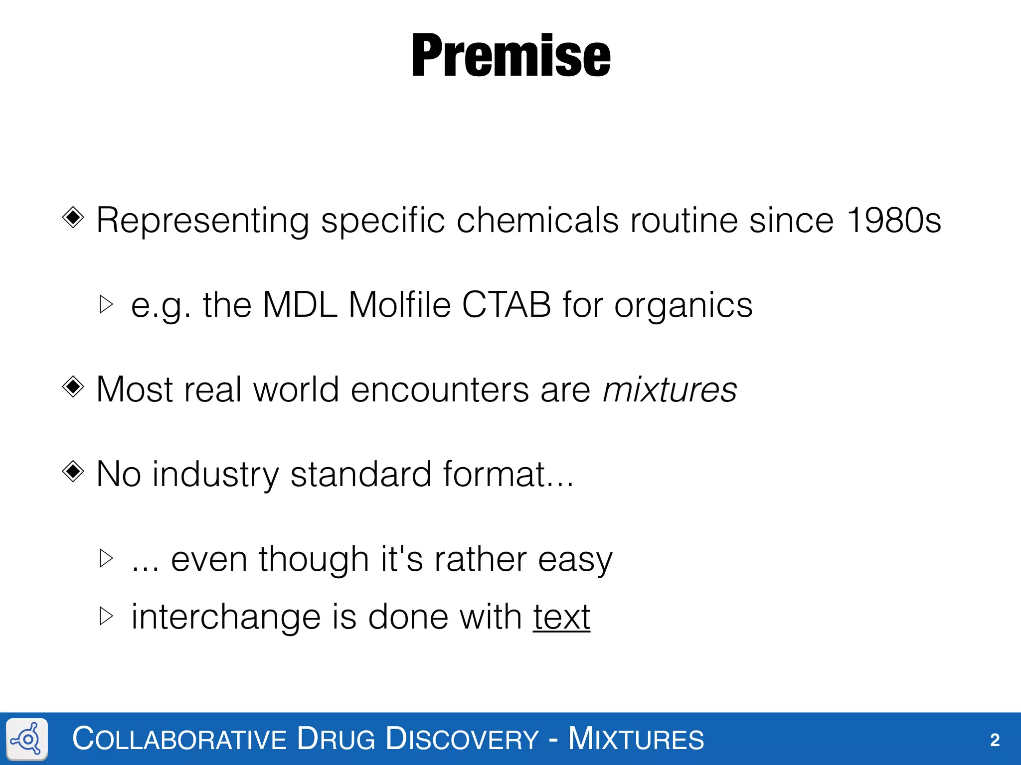 Chemical mixtures: File format, open source tools, example data, and ...
