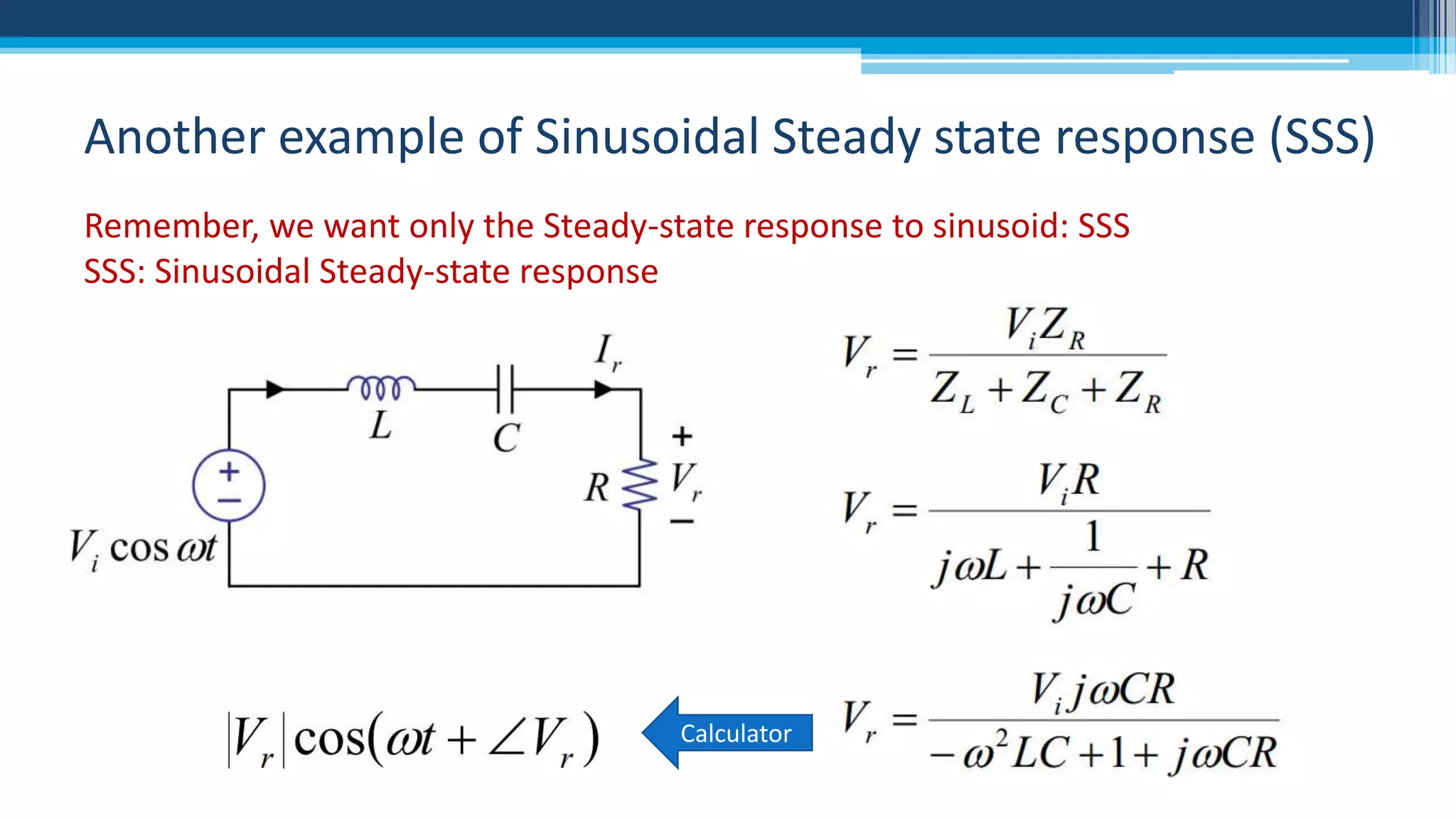 Ac steady state analysis | PPTX