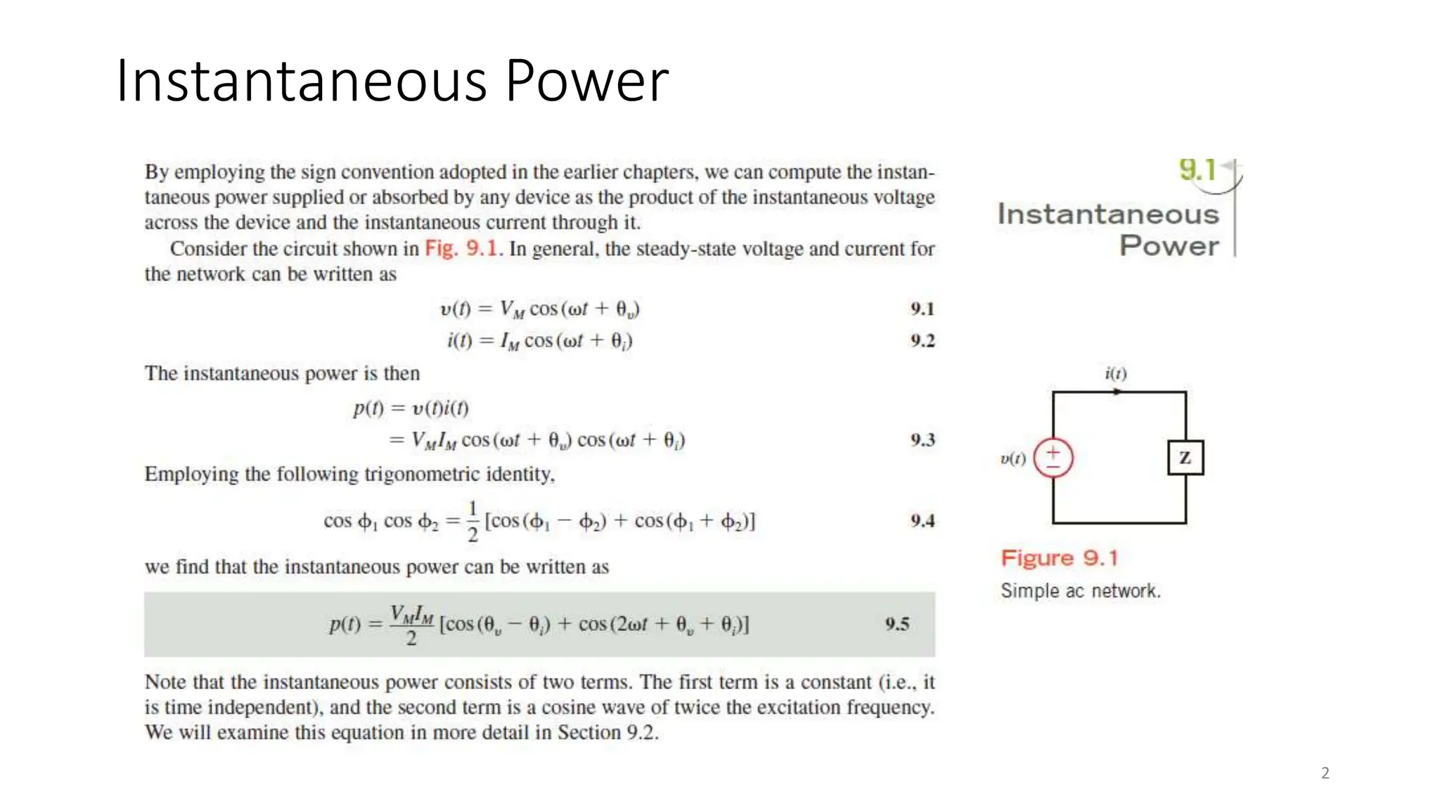 AC Steady State Power.pptx instantaneous power and steady state power ...