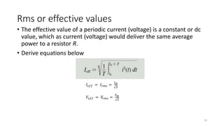 AC Steady State Power.pptx instantaneous power and steady state power | PPT