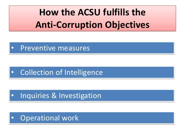 Acsu management briefing