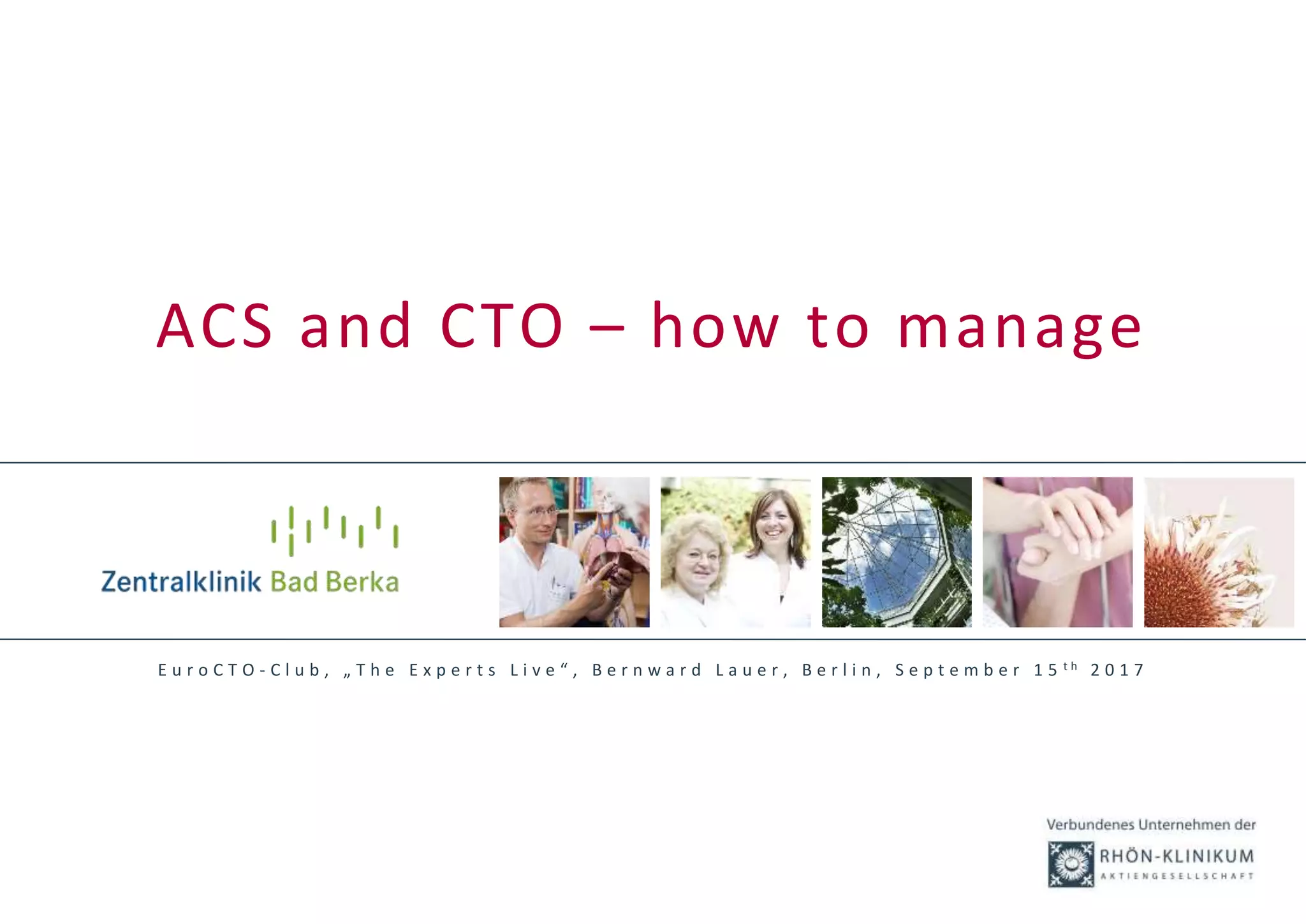 ACS and CTO – how to manage | PPT