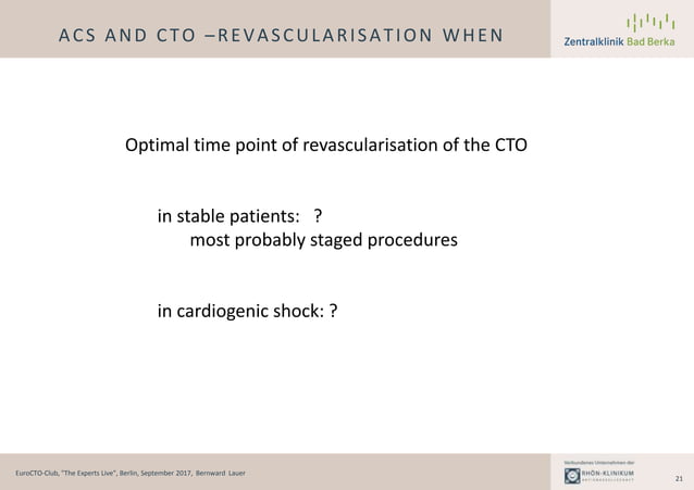 ACS and CTO – how to manage | PPT