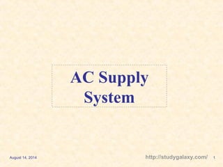 Ac supply system | PPT