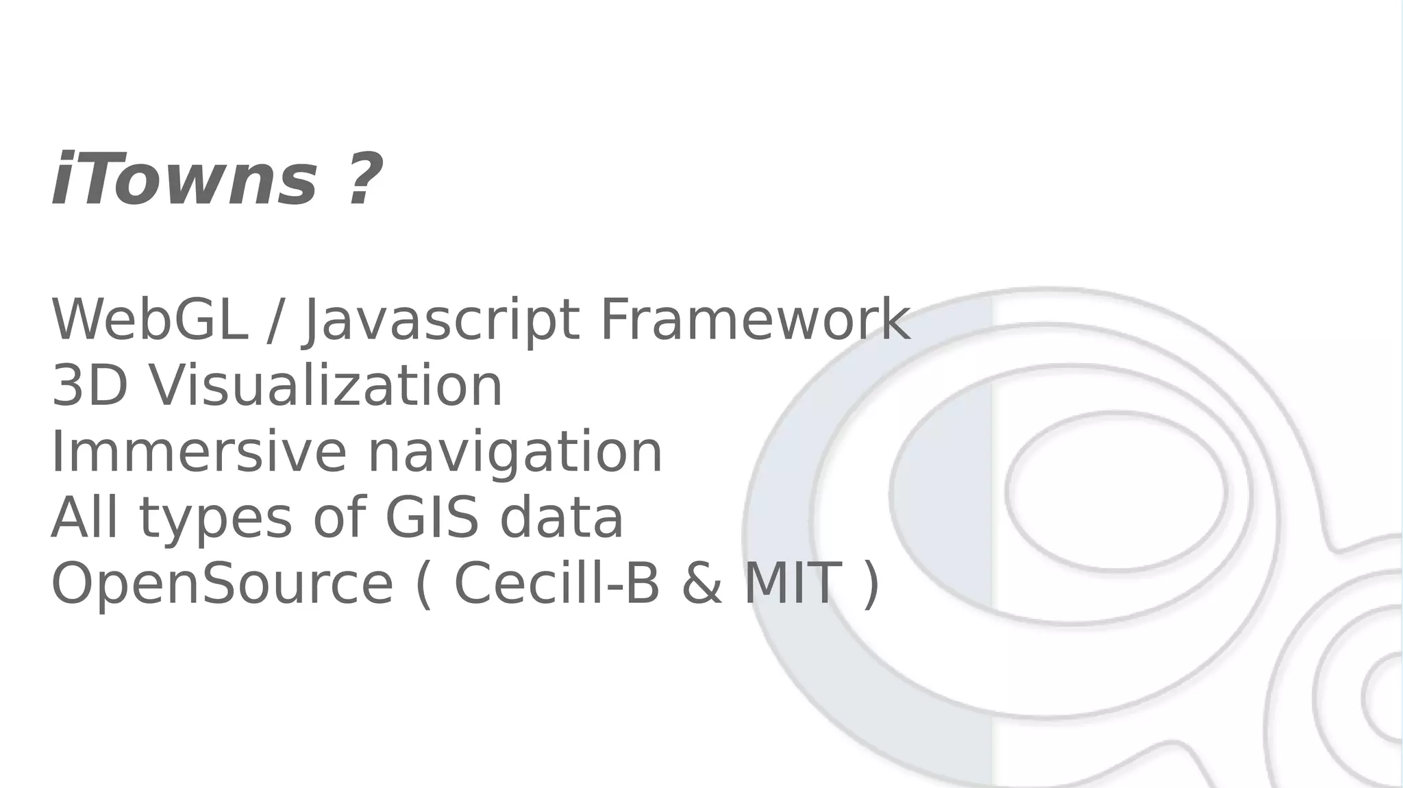 Act 00085 i towns, nouveau framework pour la visualisation 3d web | PDF