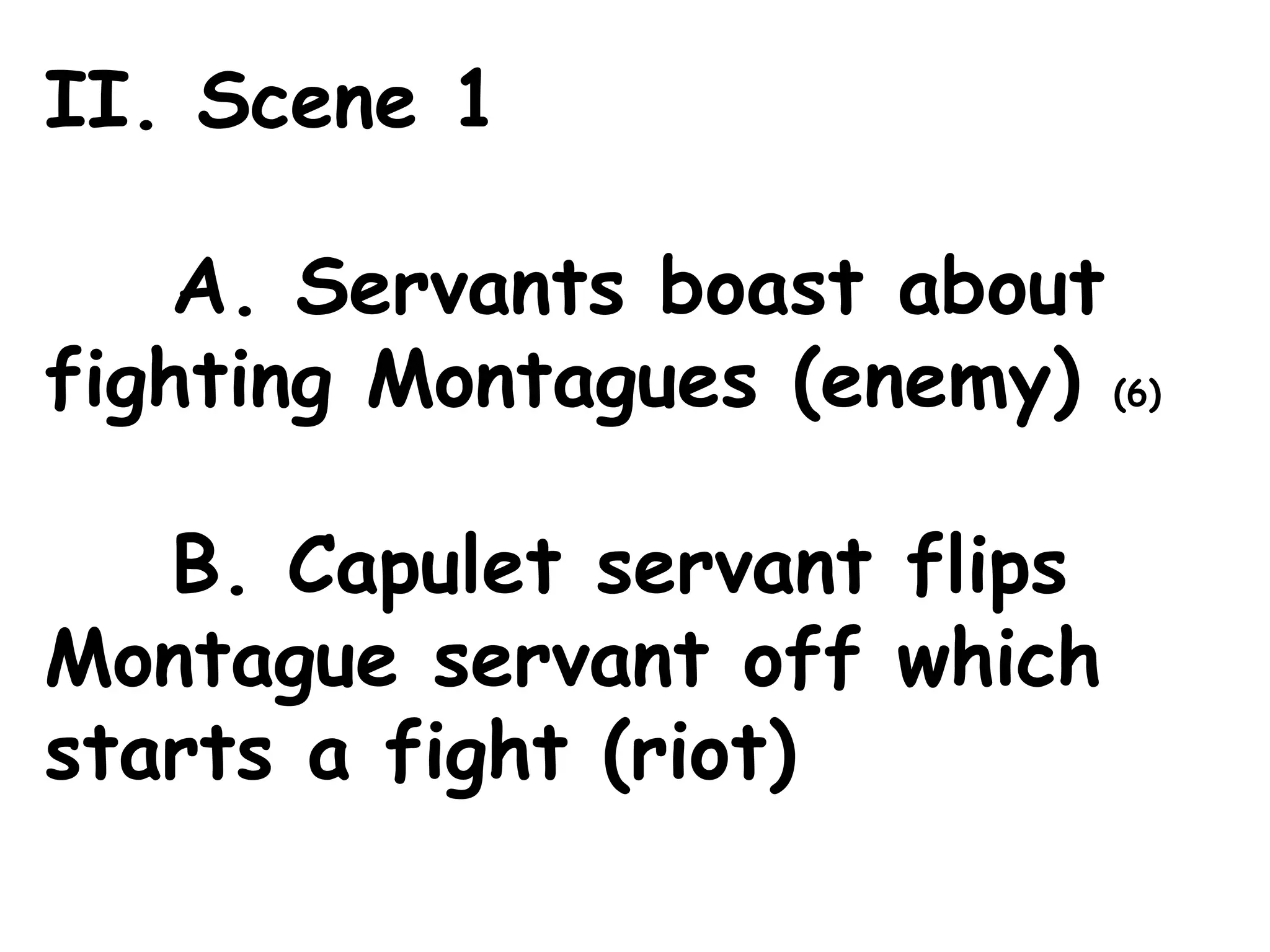Romeo & Juliet Act 1 Outline | PPT