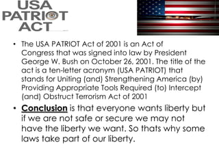 Patriot Act | PPT